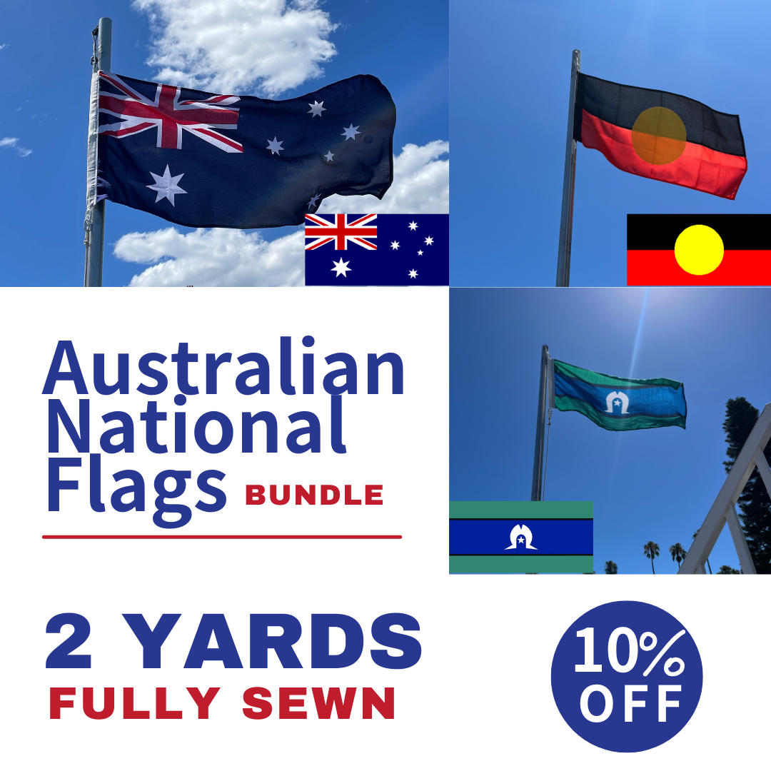 Australian National Flags - 2 yards Fully Sewn – Harry West Flags