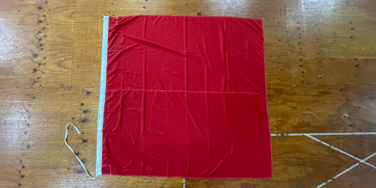 Red square flag – Harry West Flags