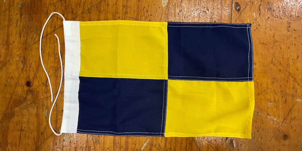 Blue and yellow flag – Harry West Flags