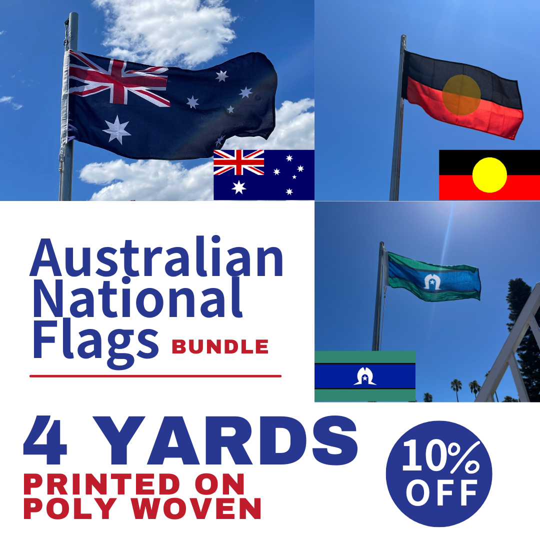 Australian National Flags - 4 yards Printed on Woven Polyester – Harry ...